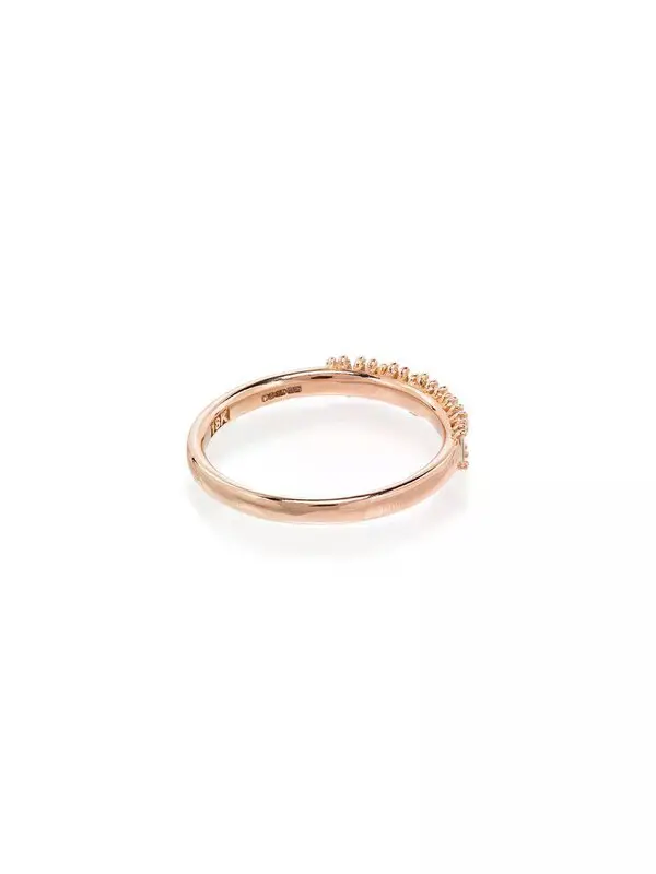 SUZANNE KALAN 18kt Rose Gold Diamond Band Ring
