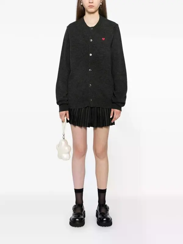 Play Comme Des Garcon Wool Cardigan