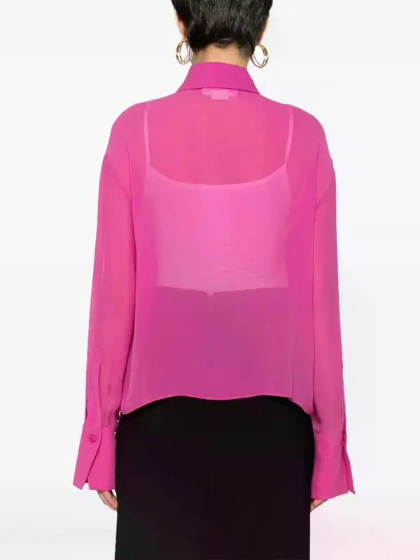 GENNY Long-sleeve Silk Shirt