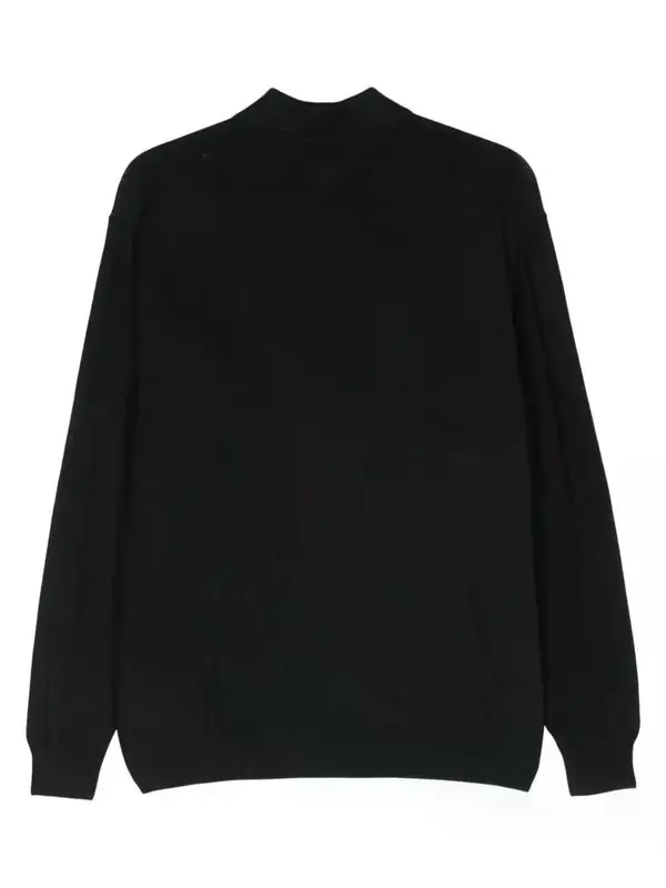 D4.0 Wool Polo Shirt - Black