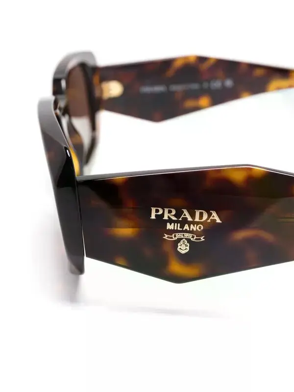 Prada Square-frame Sunglasses - Brown