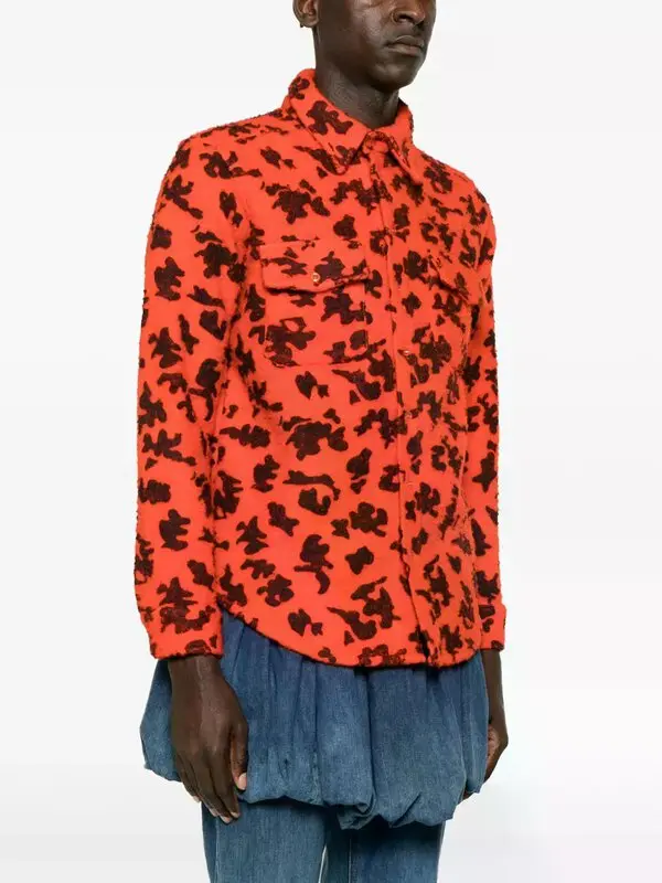 ERL Pilled Work Camouflage-print Shirt
