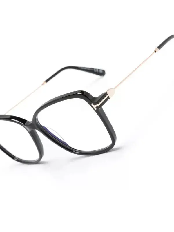 TOM FORD Square Frame Full Rim Eyeglasses - Black