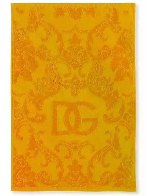 Dolce & Gabbana Terry Cotton Towels - Orange