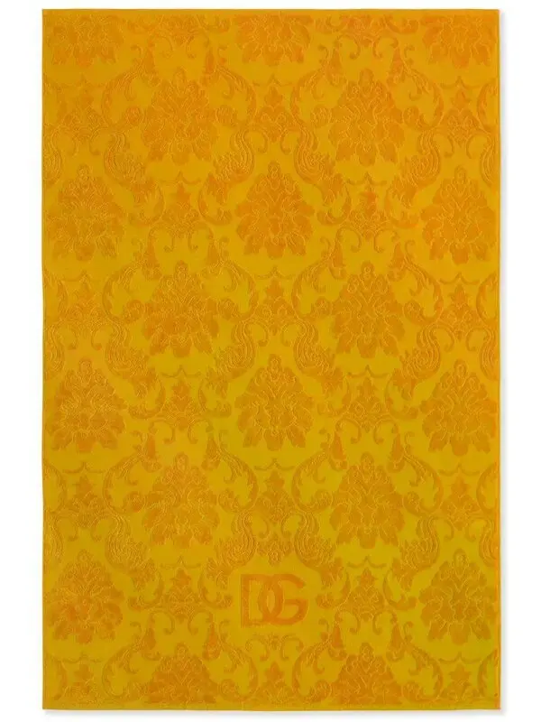 Dolce & Gabbana Terry Cotton Towels - Orange