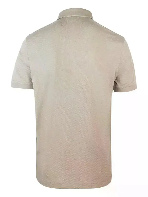 Emporio Armani Logo Polo Shirt - Neutrals
