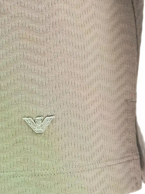 Emporio Armani Logo Polo Shirt - Neutrals
