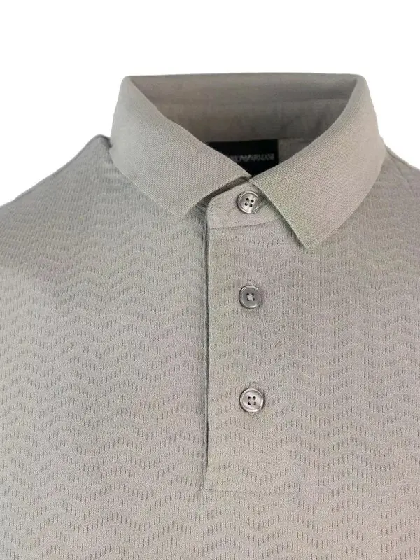 Emporio Armani Logo Polo Shirt - Neutrals