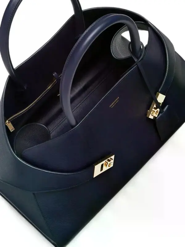 FERRAGAMO Hug Leather Tote Bag
