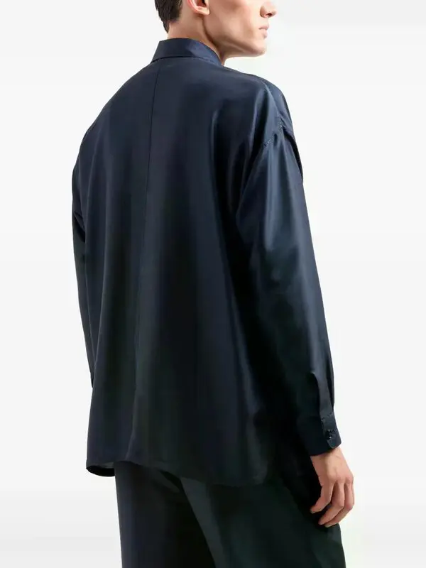 Giorgio Armani Silk Shirt Jacket