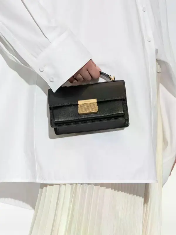 GOLDEN GOOSE Small Venezia Leather Tote Bag - Black