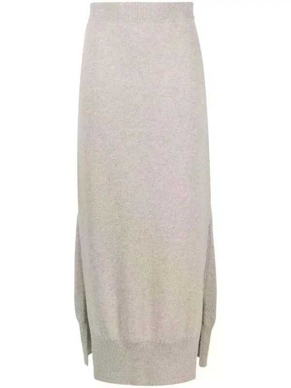 BARRIE High-waisted Knit Skirt - Neutrals