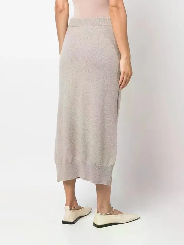 BARRIE High-waisted Knit Skirt