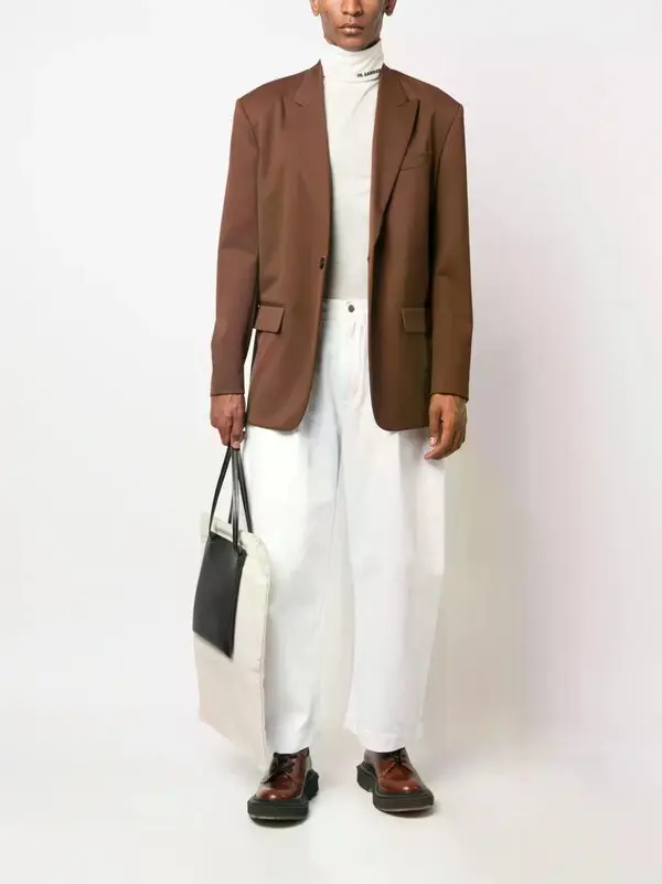 JIL SANDER Logo-print Roll Neck Jumper