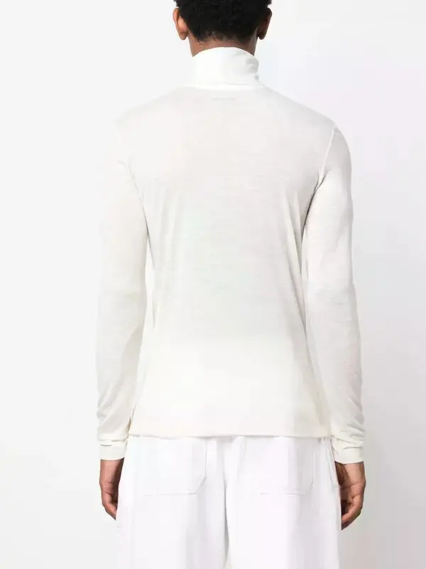 JIL SANDER Logo-print Roll Neck Jumper