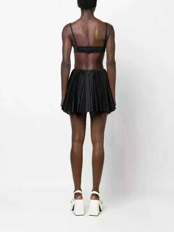 SHUSHU/TONG Open-back Pleated Minidress