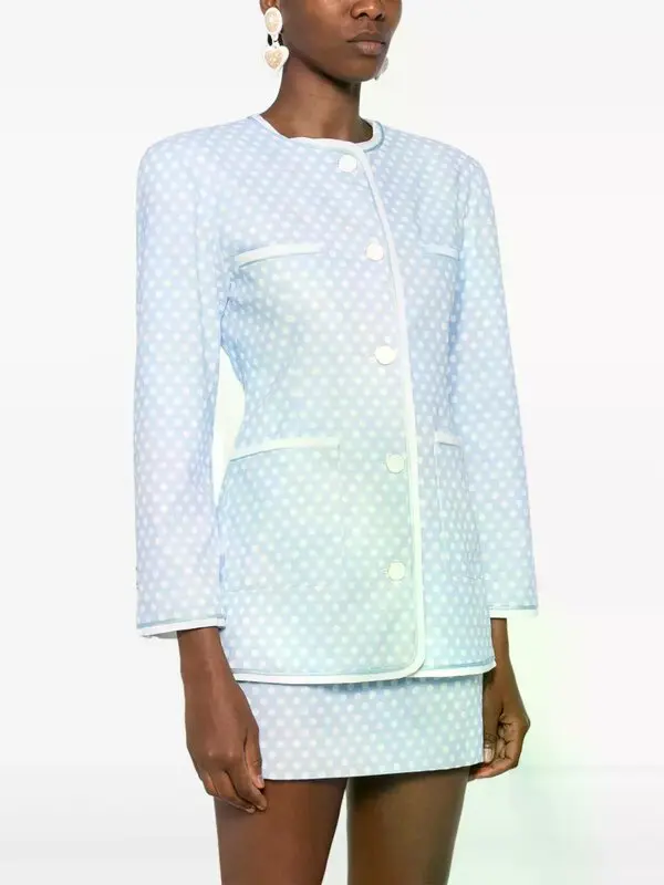 ROWEN ROSE Polka-dot Jacket - Blue