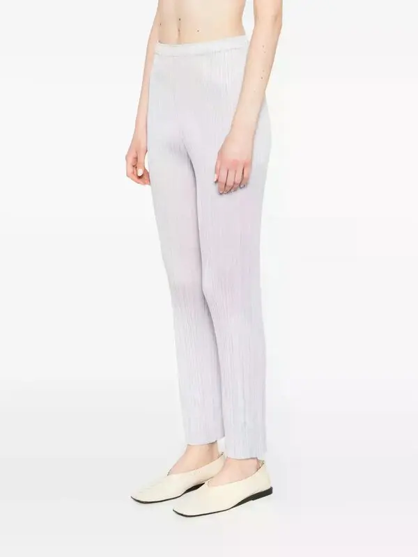 Issey Miyake Slim-fit Pleated Trousers