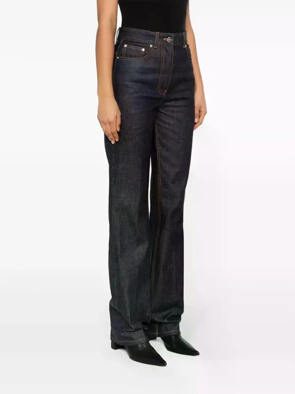 FERRAGAMO High-rise Wide-leg Jeans