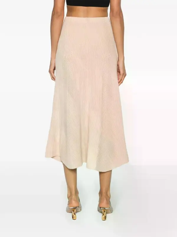 FORTE_FORTE Ribbed-knit Midi Skirt