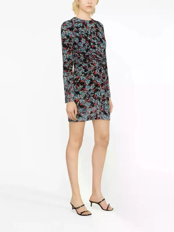 Zadig&Voltaire Radar Floral-print Embellished Silk Mini Dress