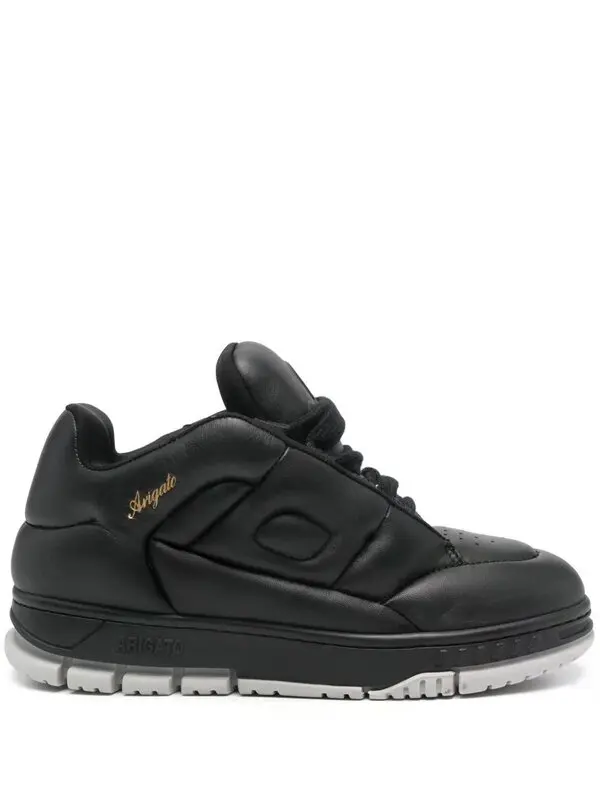 Axel Arigato Area Puff Sneakers In Calf Leather - Black