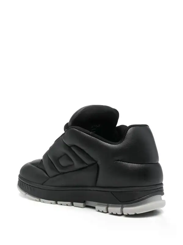 Axel Arigato Area Puff Sneakers In Calf Leather - Black