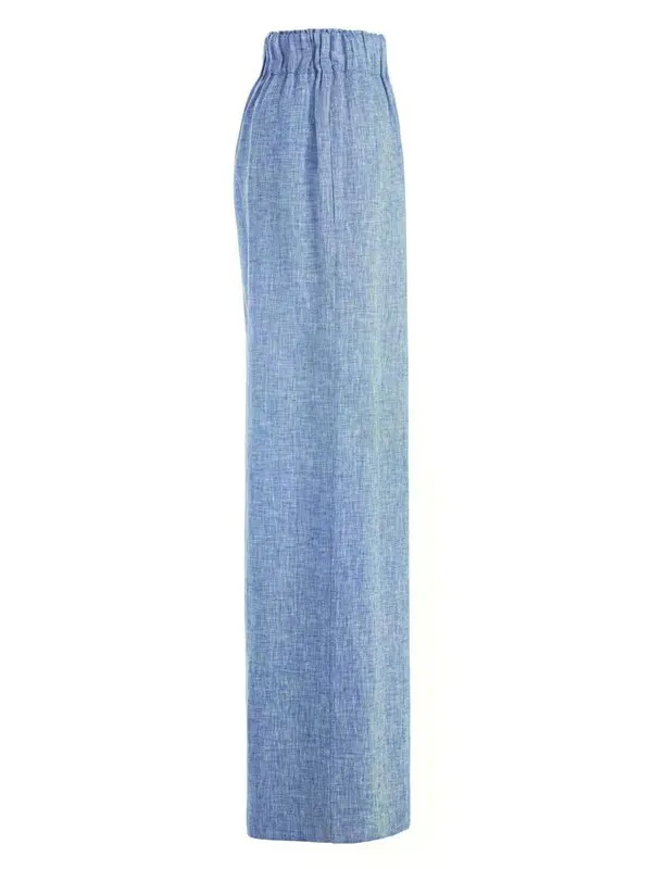Bondi Born Denim Organic Linen High-waisted Trousers