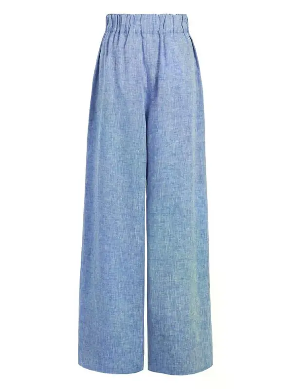 Bondi Born Denim Organic Linen High-waisted Trousers