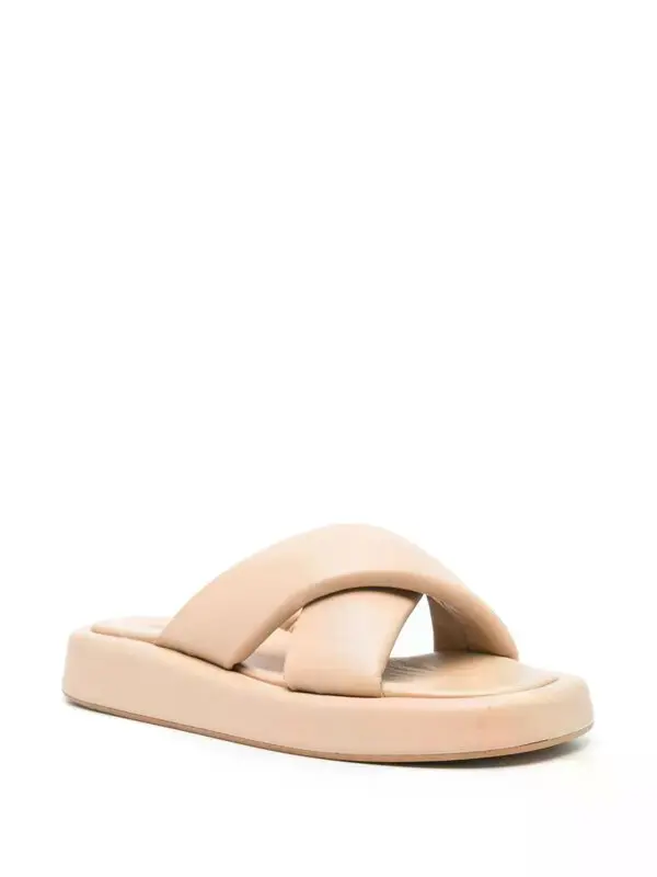 VAMSKO Pillow Leather Sandals - Neutrals