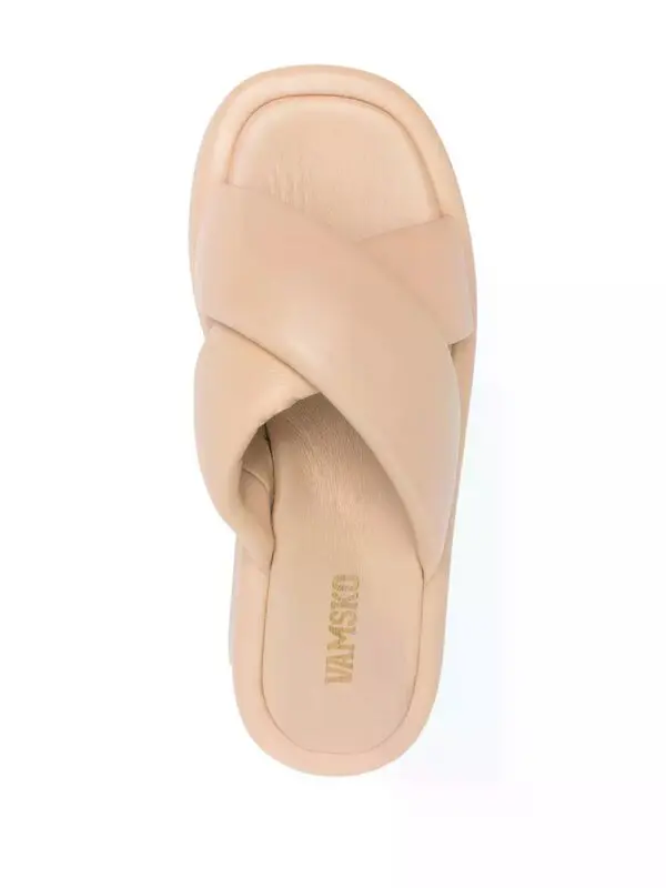 VAMSKO Pillow Leather Sandals - Neutrals
