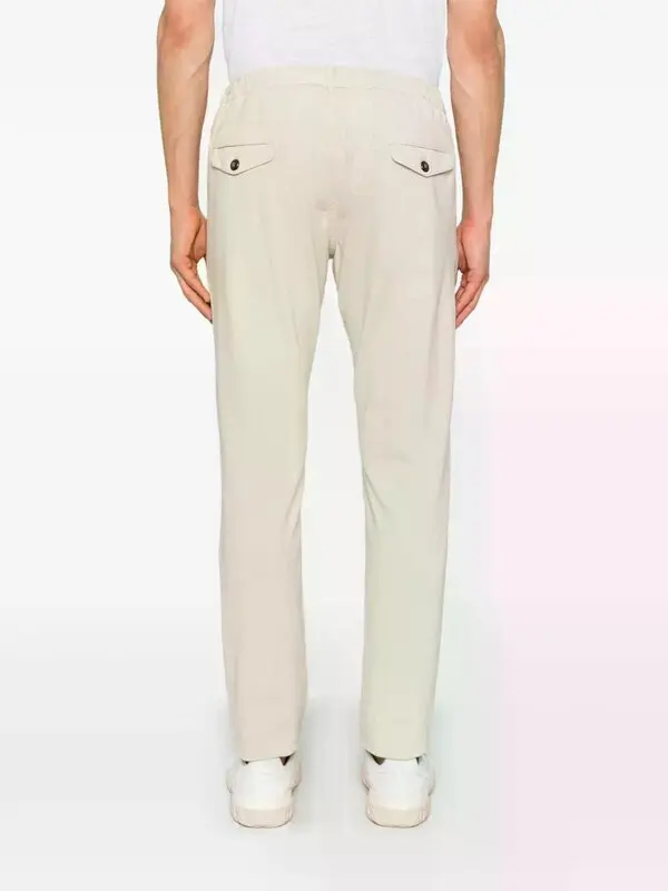 Eleventy Tapered Trousers With Drawstring Waist - Neutrals