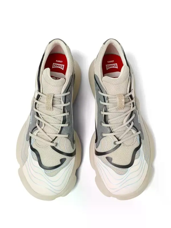 Camper Karst Panelled Leather Sneakers - Grey