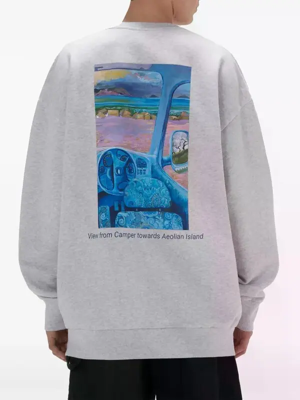 JW Anderson Anchor-logo Organic Cotton Sweatshirt