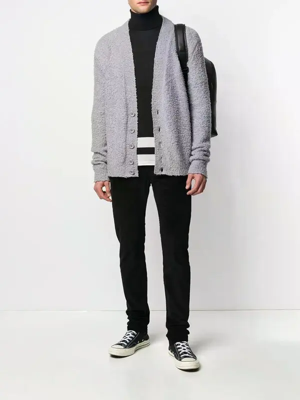 PAURA And White Merino Stripe Detail Jumper