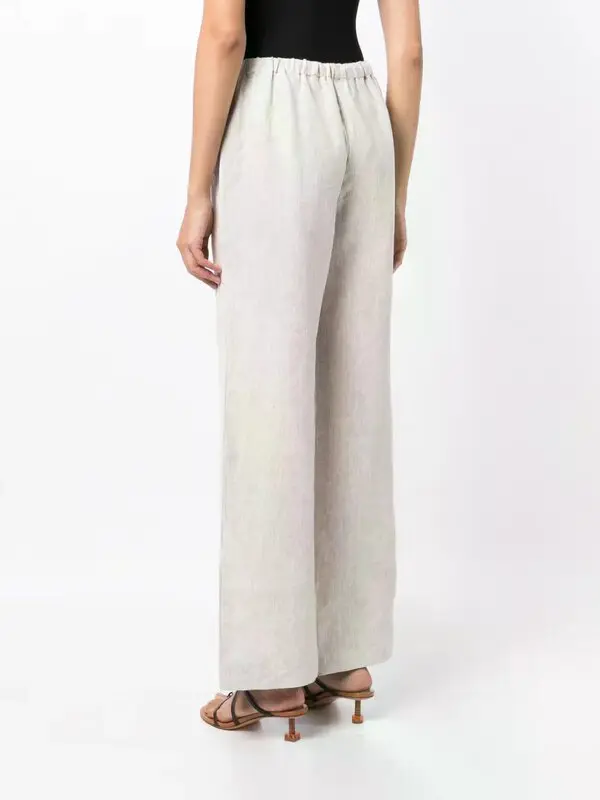 REFORMATION Olina Straight-leg Linen Trousers - Neutrals
