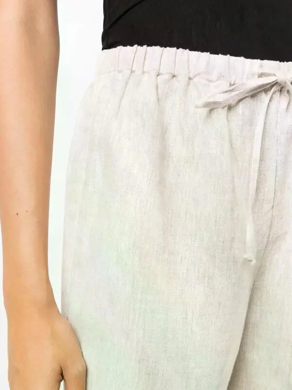 REFORMATION Olina Straight-leg Linen Trousers - Neutrals