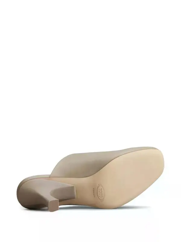TOD'S 65mm Leather Mules - Neutrals