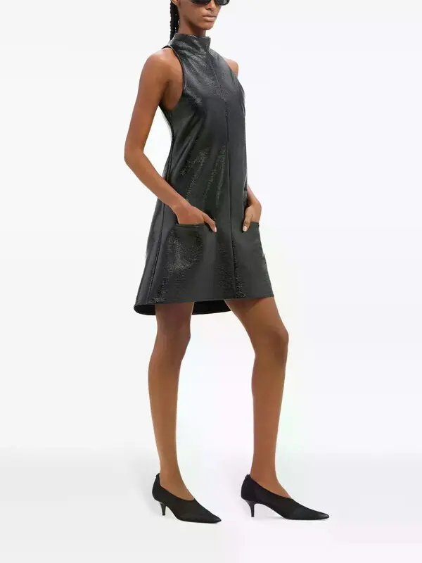 COURREGES Sleeveless Vinyl A-line Dress