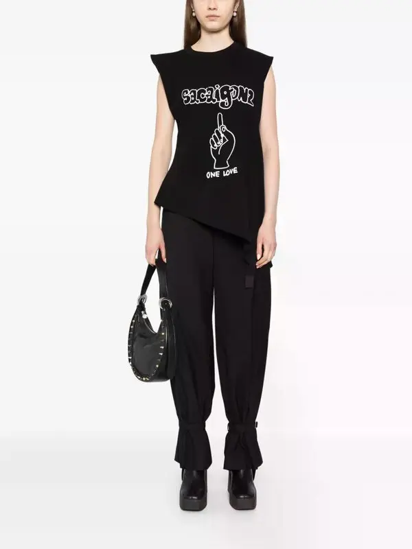 Sacai Belted Tailored Trousers