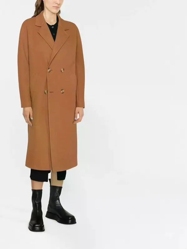 BLANCA VITA Double-breasted Mid-length Coat