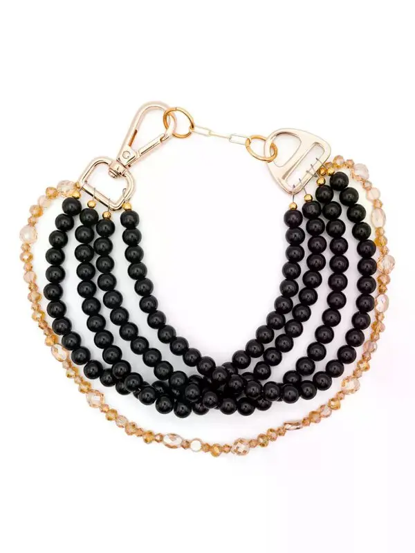 ATU BODY COUTURE Bead-detailed Necklace - Black