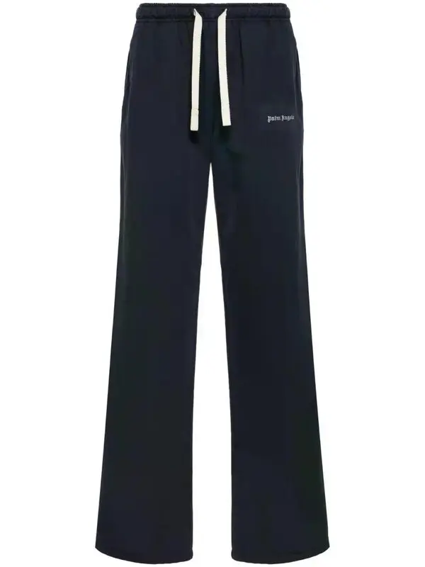 Palm Angels Mid-rise Straight-leg Trousers - Blue