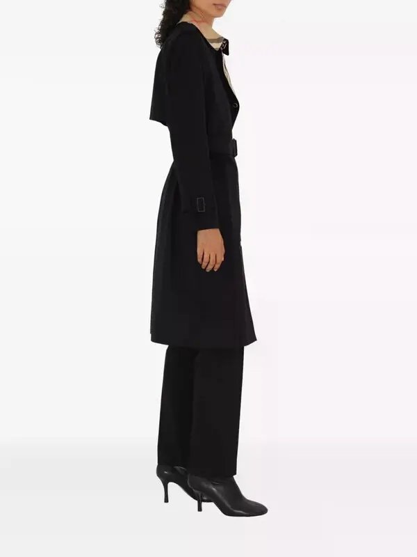 Burberry Double-breasted Trench Coat With Check Lining