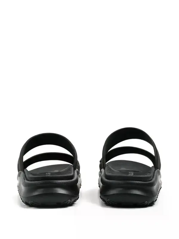 Karl Lagerfeld Logo Print Slip-on Slides - Black