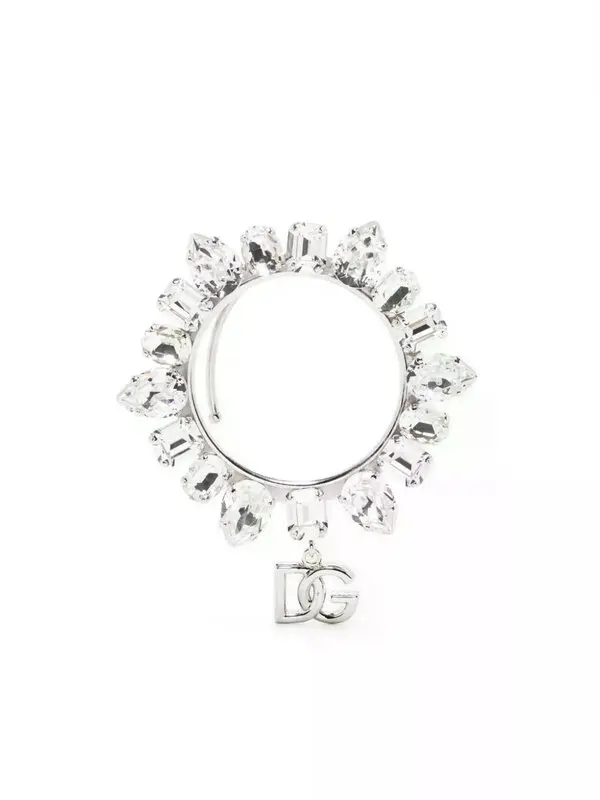 Dolce & Gabbana Crystal-embellished Ear Cuff - Silver