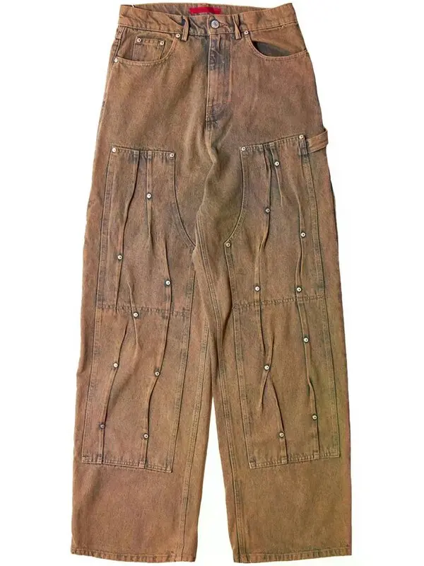 KUSIKOHC Rivet Detailing Jeans