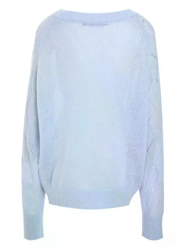 ROTATE BY BIRGER CHRISTENSEN Pointelle Knit Sweater