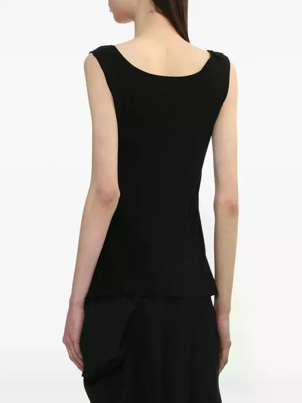Y’s Square Neck Sleeveless Top With Appliqué Detailing