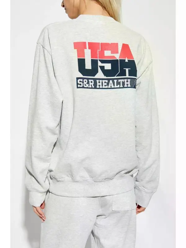 SPORTY & RICH Usa Printed Crewneck Sweatshirt